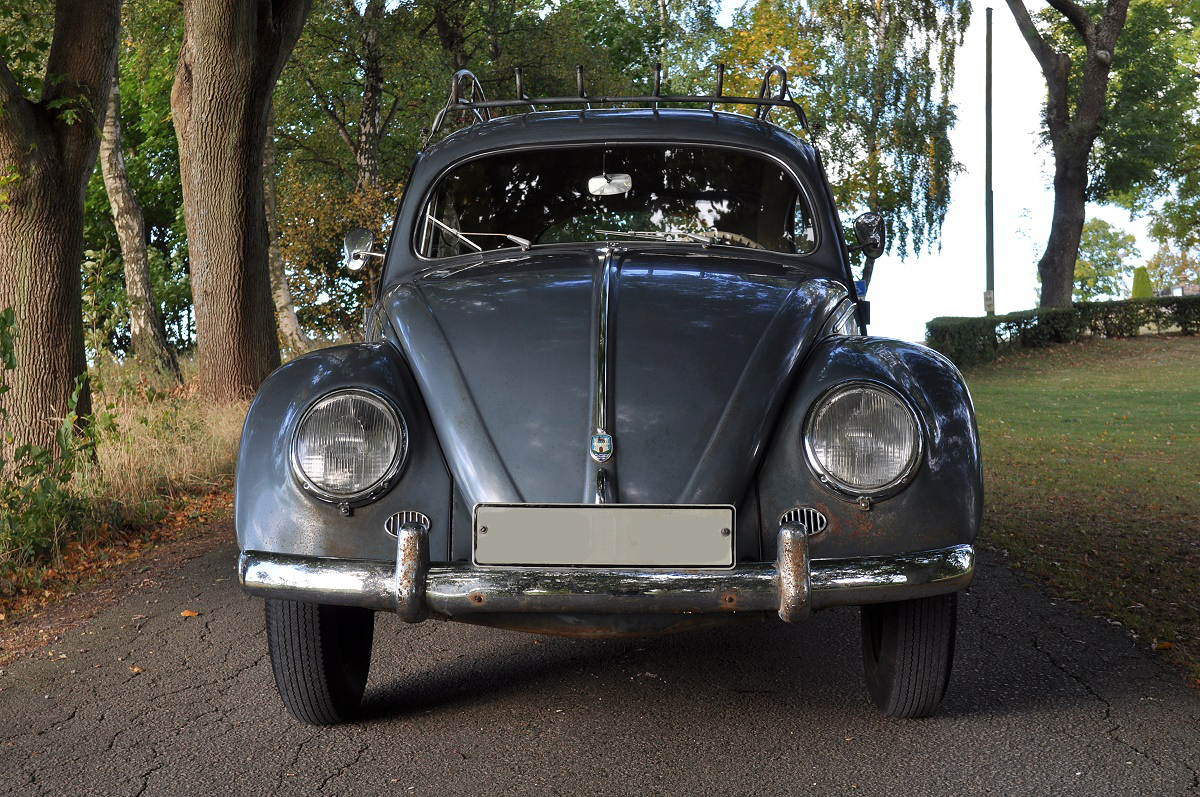 VW Beetle 1955 stratos silver till salu / for sale